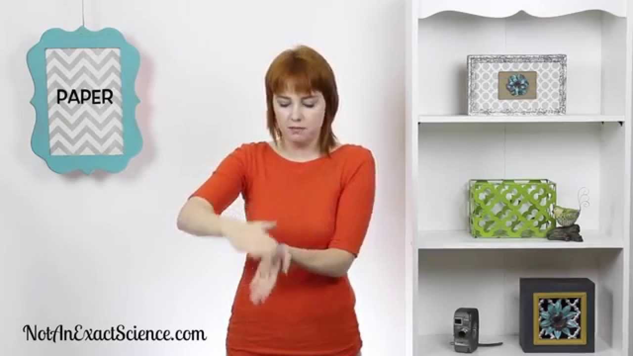 Paper in Baby Sign Language, ASL